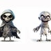 Scary Ghoul Halloween Clipart Pack - 15 Spooky Pngs - Transparent ...