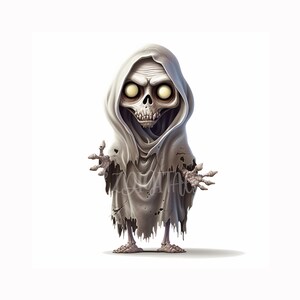 Scary Ghoul Halloween Clipart Pack - 15 Spooky Pngs - Transparent ...