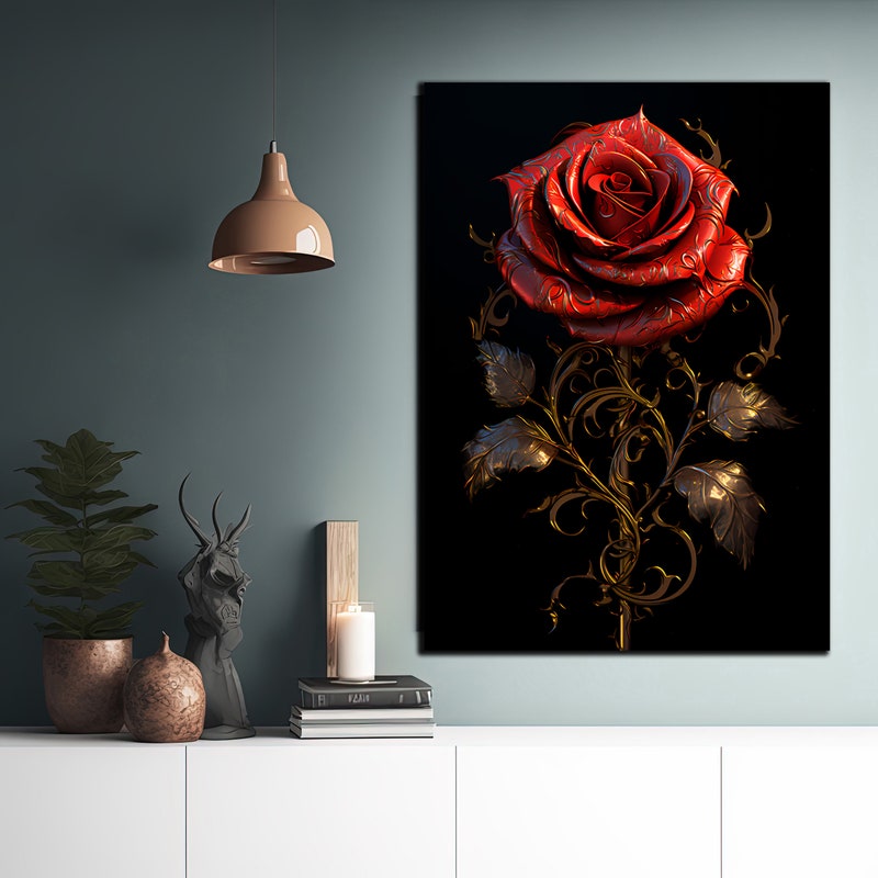 Rose Artwork - Etsy