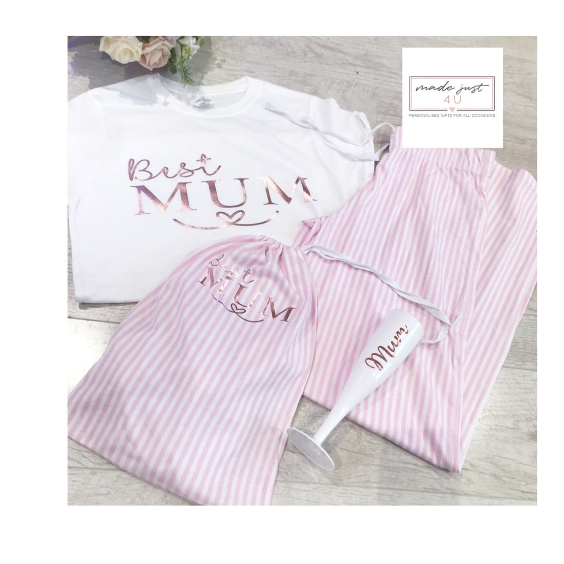 Personalised Pjs Nanny Pjs Mummy Pjs Mothers Day Pjs - Etsy UK