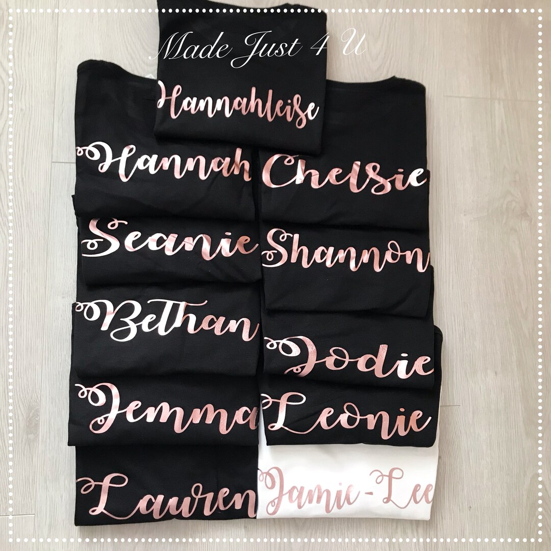 Additional BACK NAMES PRINTS (this is for Names on the Back of Hen ...