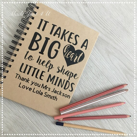 Teacher Gift Thank You Gift Notebook Teacher Notebooka5 | Etsy UK