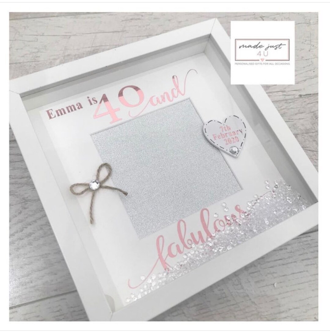 Fabulous at 40 Frame Birthday Frame 40th Birthday Frame 50th Birthday ...