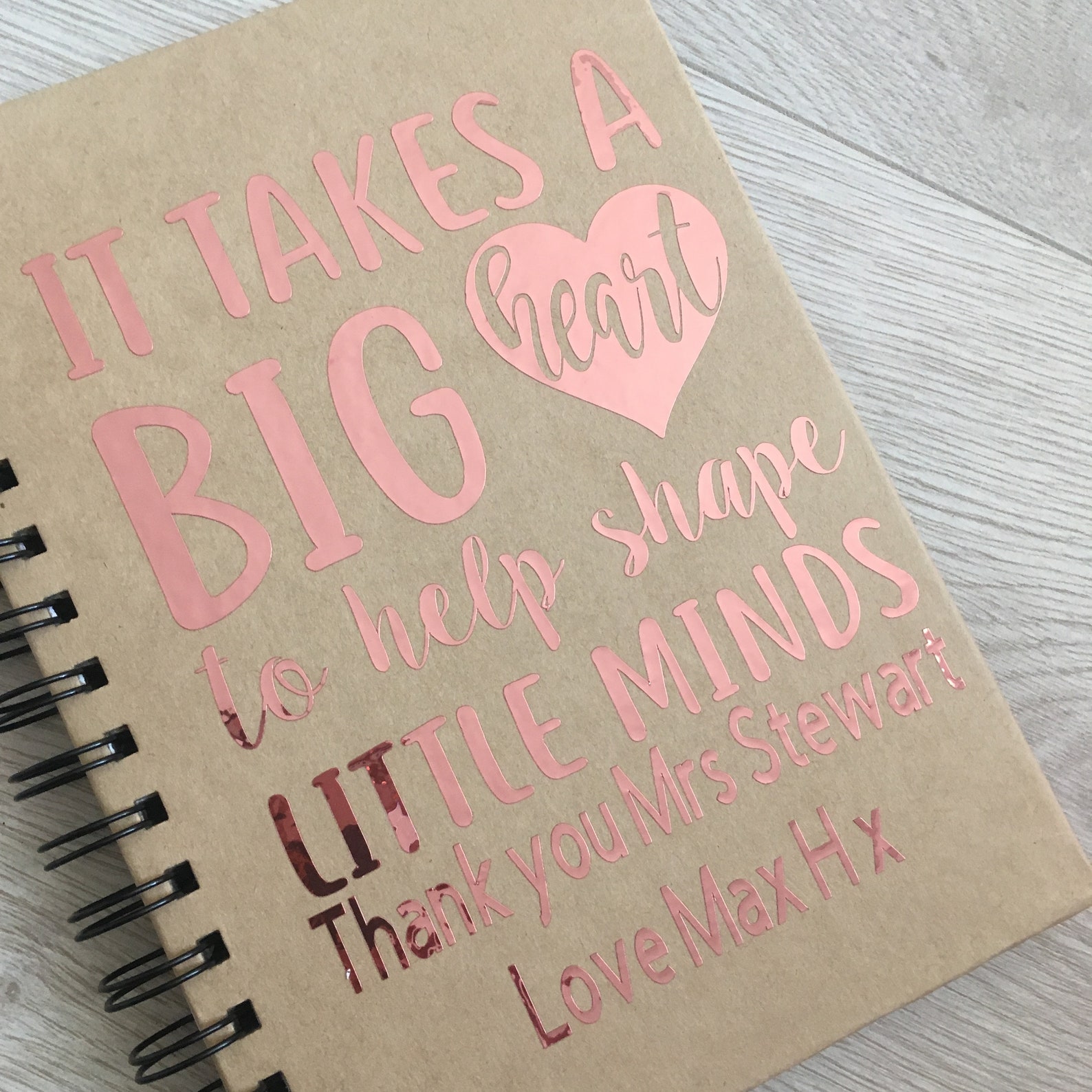 Teacher Gift Thank You Gift Notebook Teacher Notebooka5 - Etsy UK