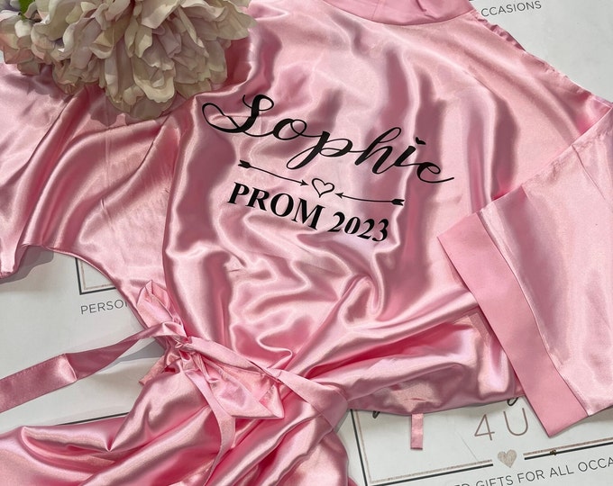 Personalised PROM Robes, Prom Dressing Gowns, Prom Gift,bride, Prom ...