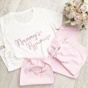 Personalised Pjs - Nanny Pjs - Mummy Pjs - Mothers Day Pjs - Mum Gift ...