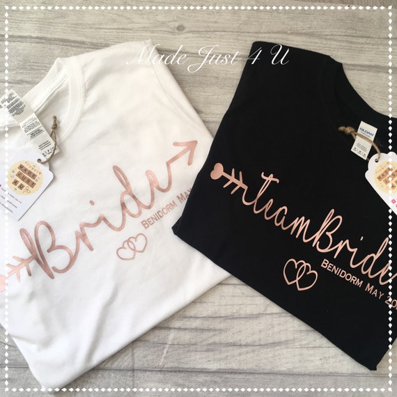 Team Bride Squad T-shirt Wedding Gifts Hen Party T-shirt - Etsy UK