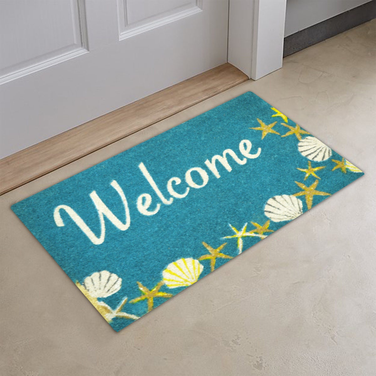 Coastal & Nautical Doormat Collection Durable Coir Outdoor - Etsy