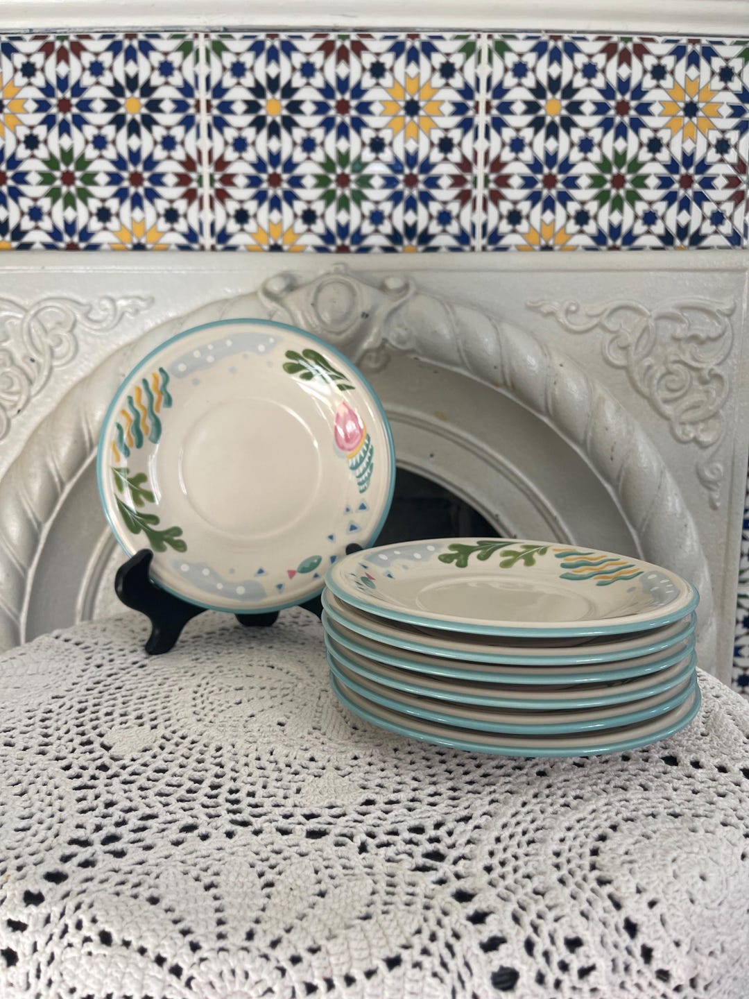 Set of 7 Studio Nova Saucers Barrier Reef Fish - Etsy