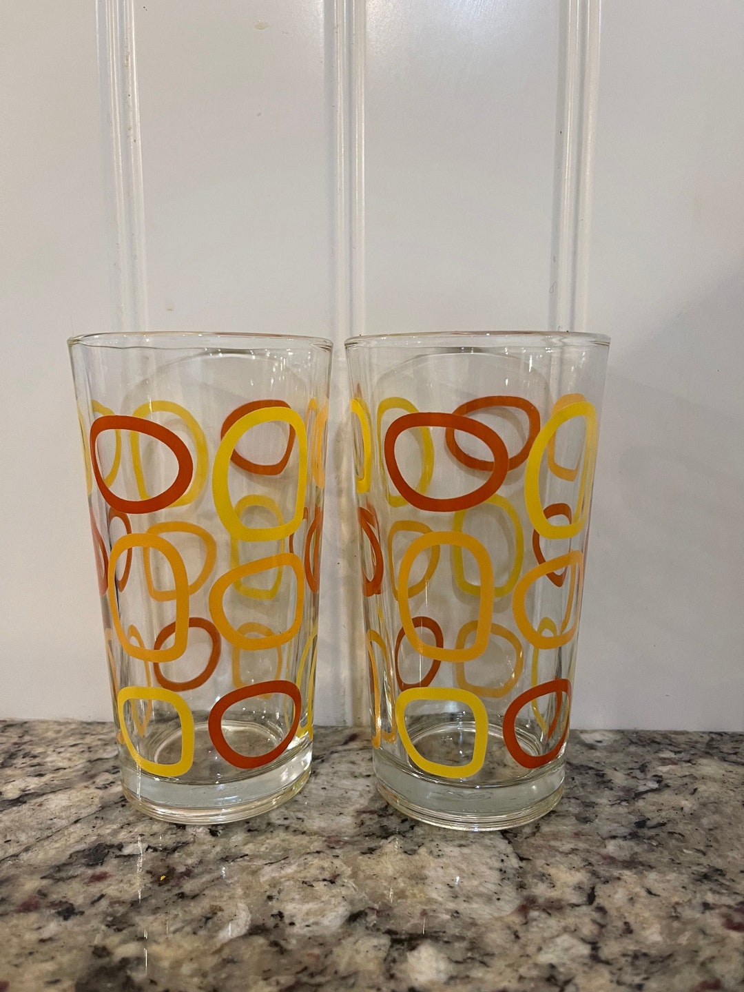 Set of 4 Atomic Amoeba Iced Tea Drinking Glasses / MCM - Etsy