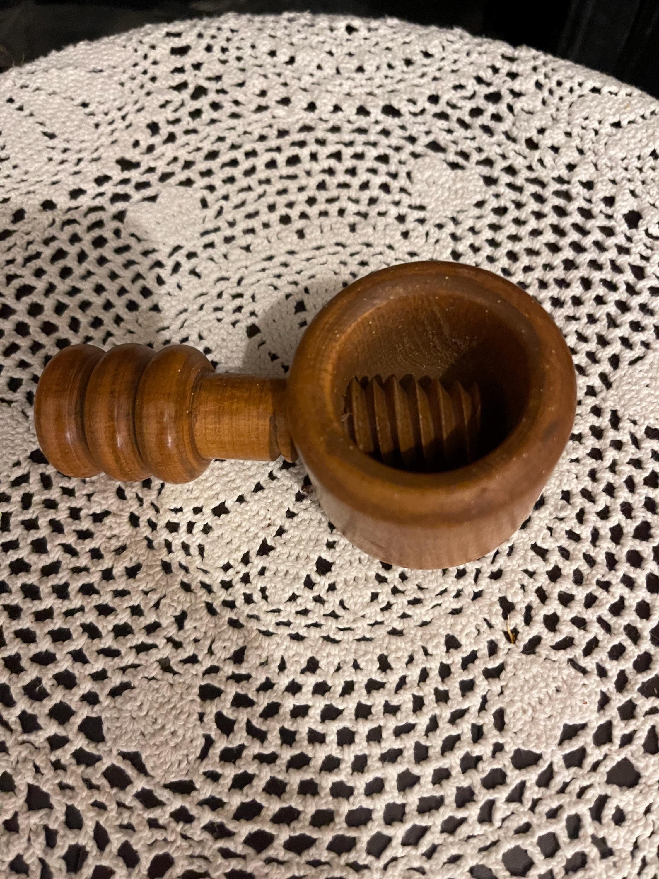 Vintage Wooden French Nutcracker Screw Type Crank Nut Cracker - Etsy