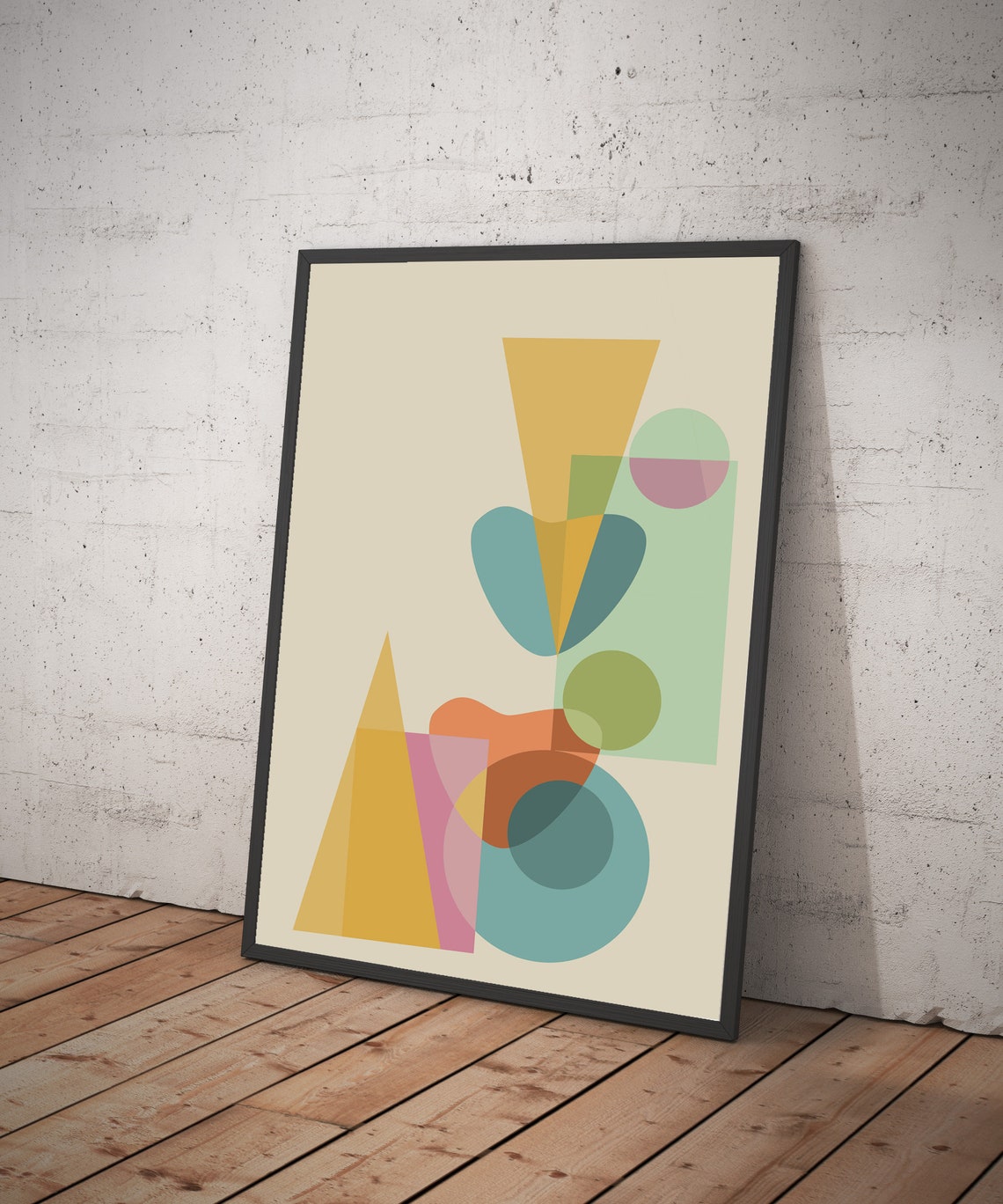 Geometric Wall Art Abstract Prints Wall Art Bright Wall Art - Etsy