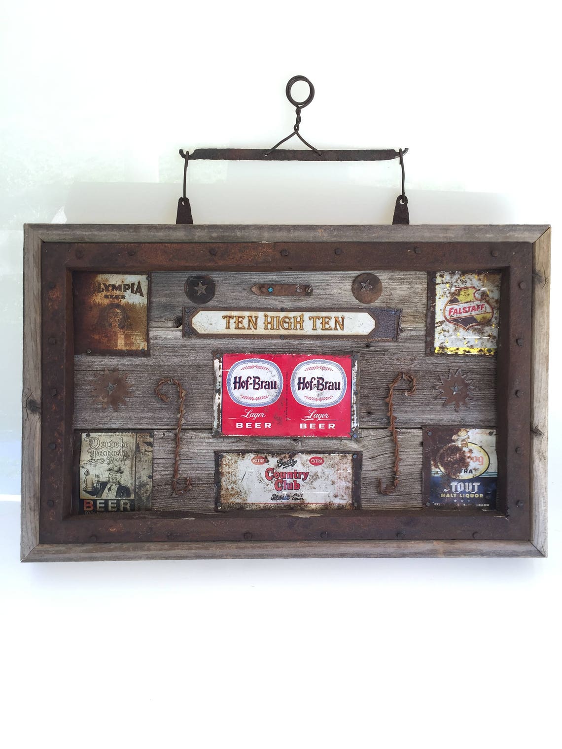 Rustic Art-beer-whiskey-man Cave-bar-restaurant Decor-indoor Outdoor ...