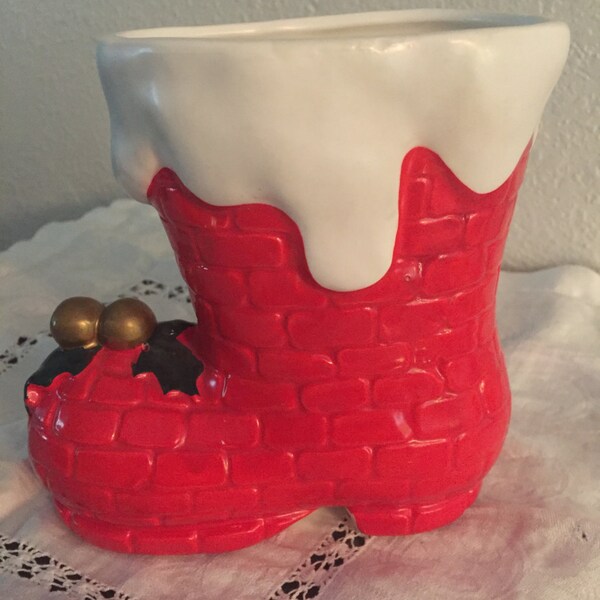 Santa Boot Vase - Etsy