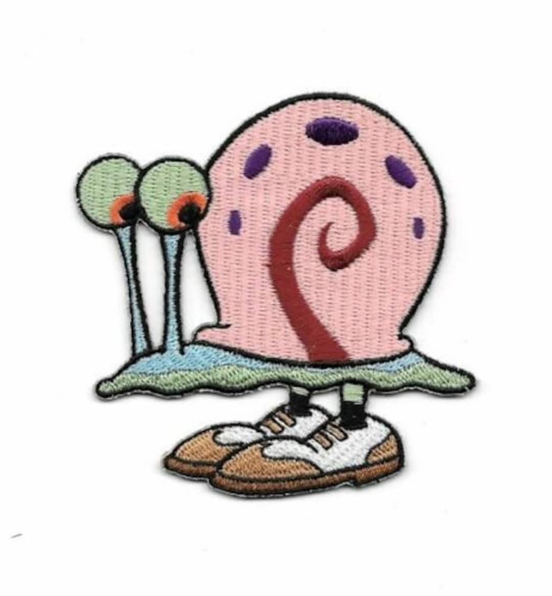 Spongebob Square Pants Gary With Shoes Embroidered Iron on Patch 3" - Etsy