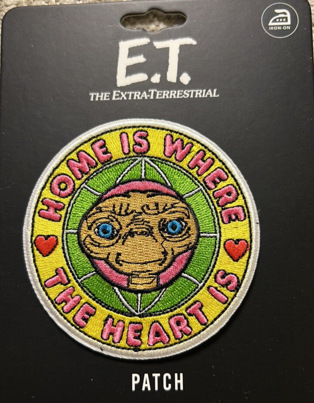 E.T. the Extra-terrestrial Home is Where the Heart is Embroidered Iron ...