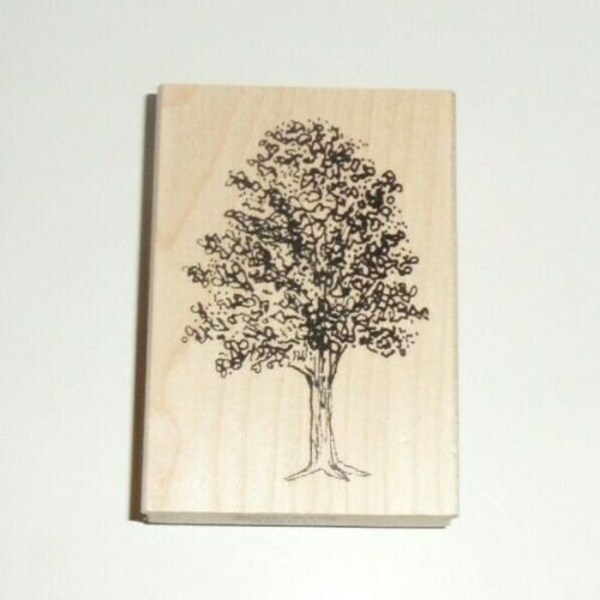Tree Rubber Stamp - Etsy