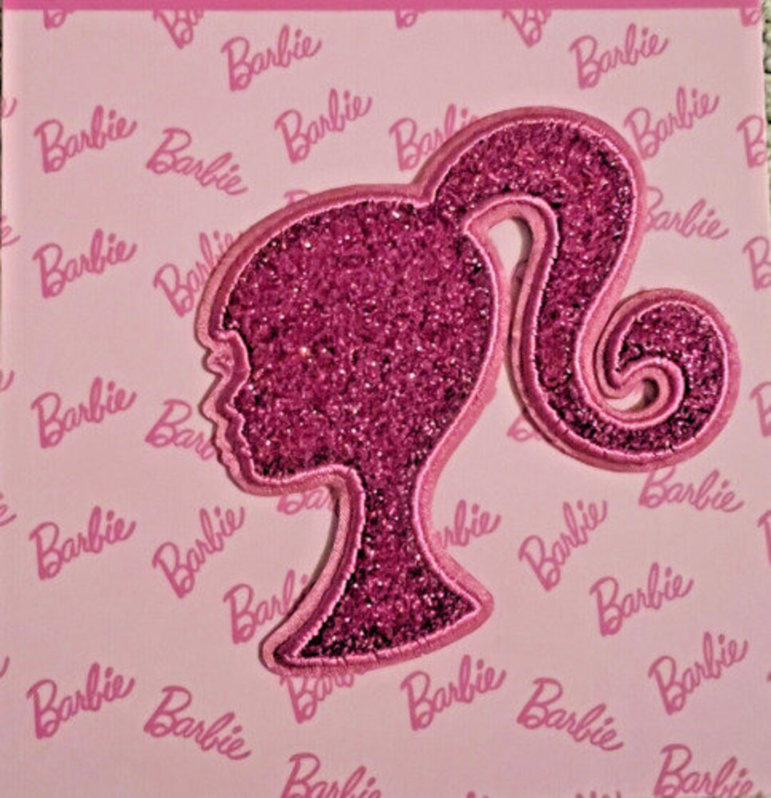 Barbie Pink Glitter Embroidered Iron on Patch 2 3/4 - Etsy