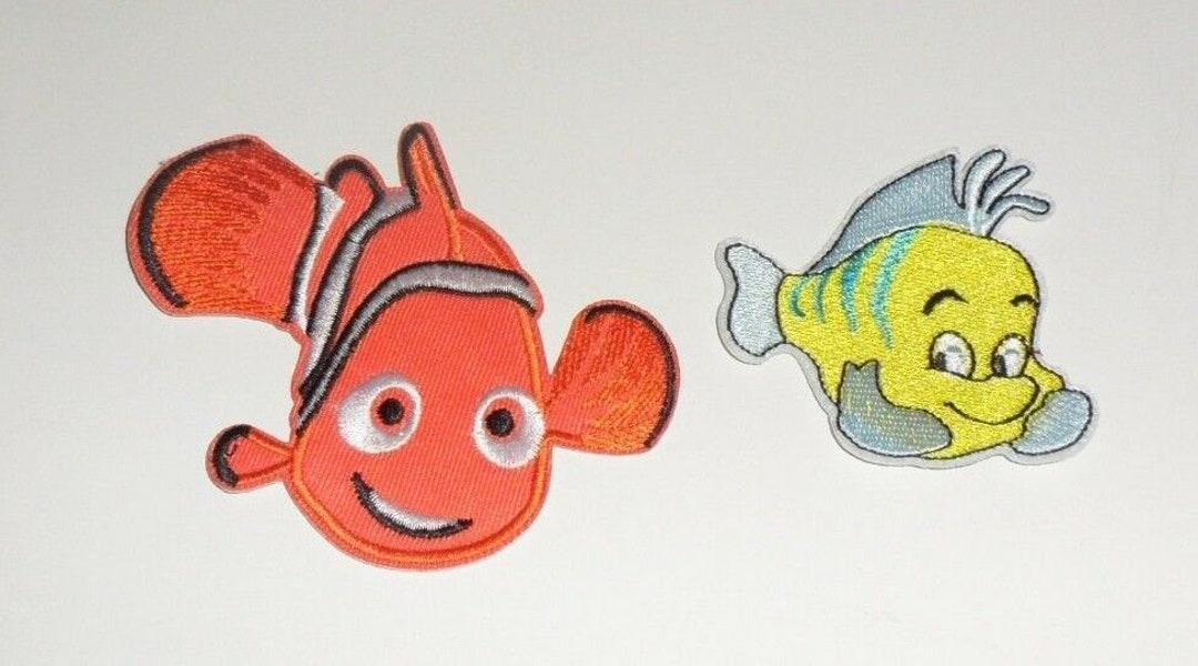 Finding Nemo NEMO & FLAUNDER Embroidered Iron-on Patch 2 Pc - Etsy