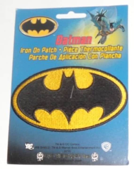 Notions Sewing & Fiber Batman logo embroidered iron on patch 4 etna.com.pe