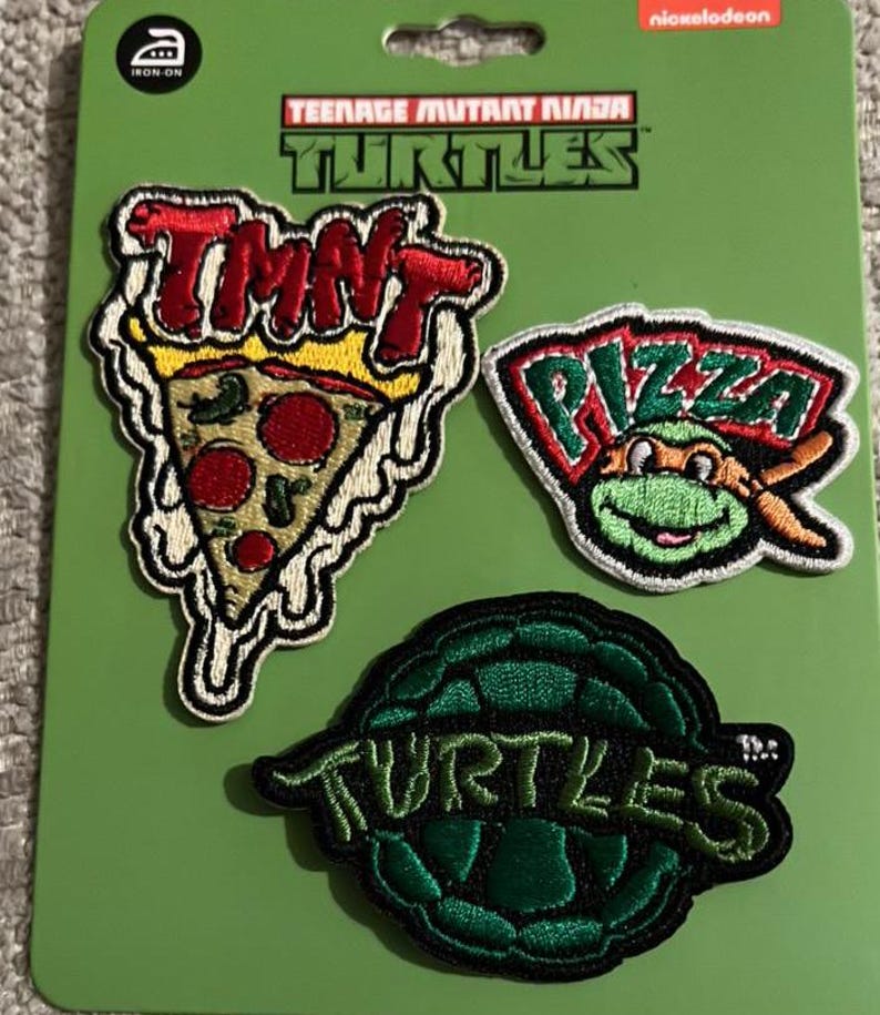 Teenage Mutant Ninja Turtle Embroidered Iron on Patch 3 Pc - Etsy