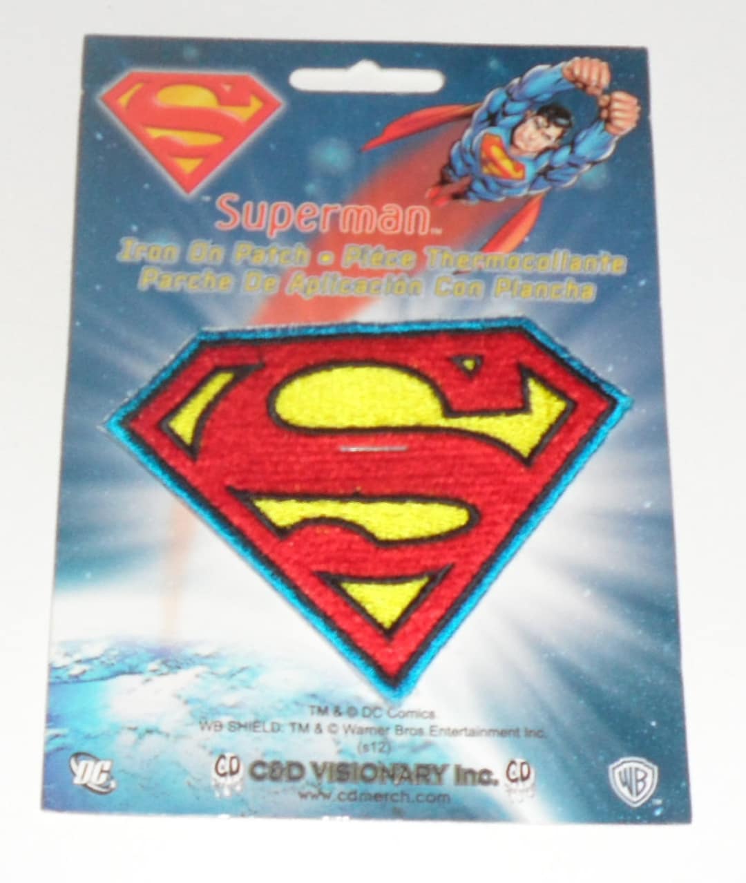 Superman Logo Embroidered Iron on Patch 3 3/4" NEW - Etsy