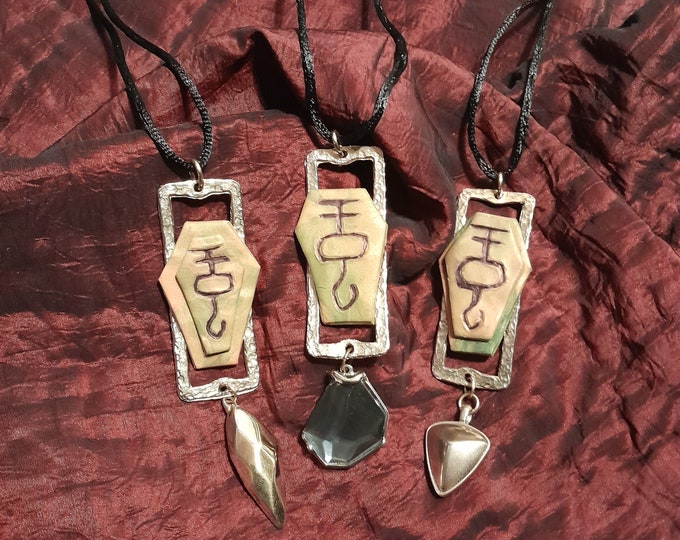 Bold Star Trek: Vulcan Script "logic" Etched Polymer Clay Pendants on ...