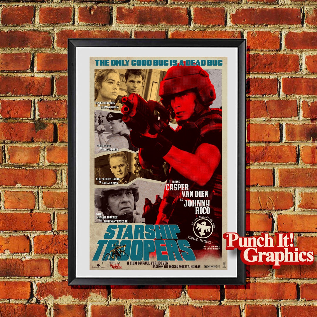 Starship Troopers Grindhouse Style Movie Poster Print - Etsy