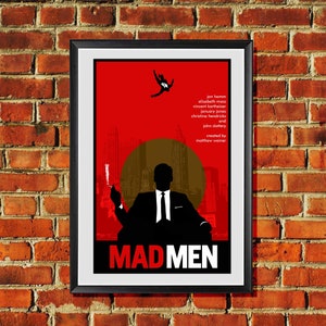 Mad Men Inspired Retro Art Print Poster 11x17 - Etsy