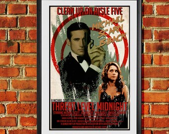 Threat Level Midnight Sticker // the Office // Agent Michael Scarn - Etsy