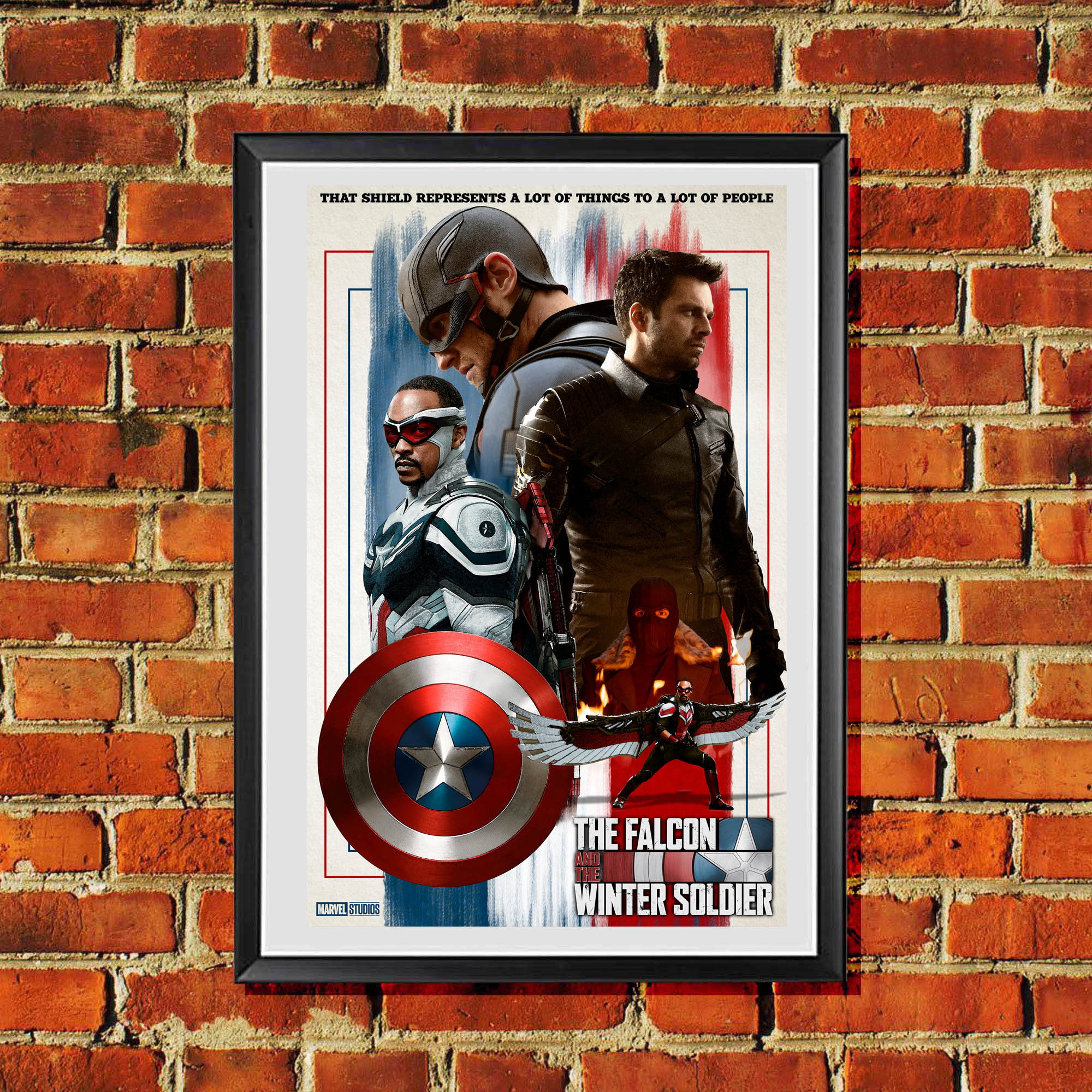 Falcon Marvel Winter Soldier Poster
