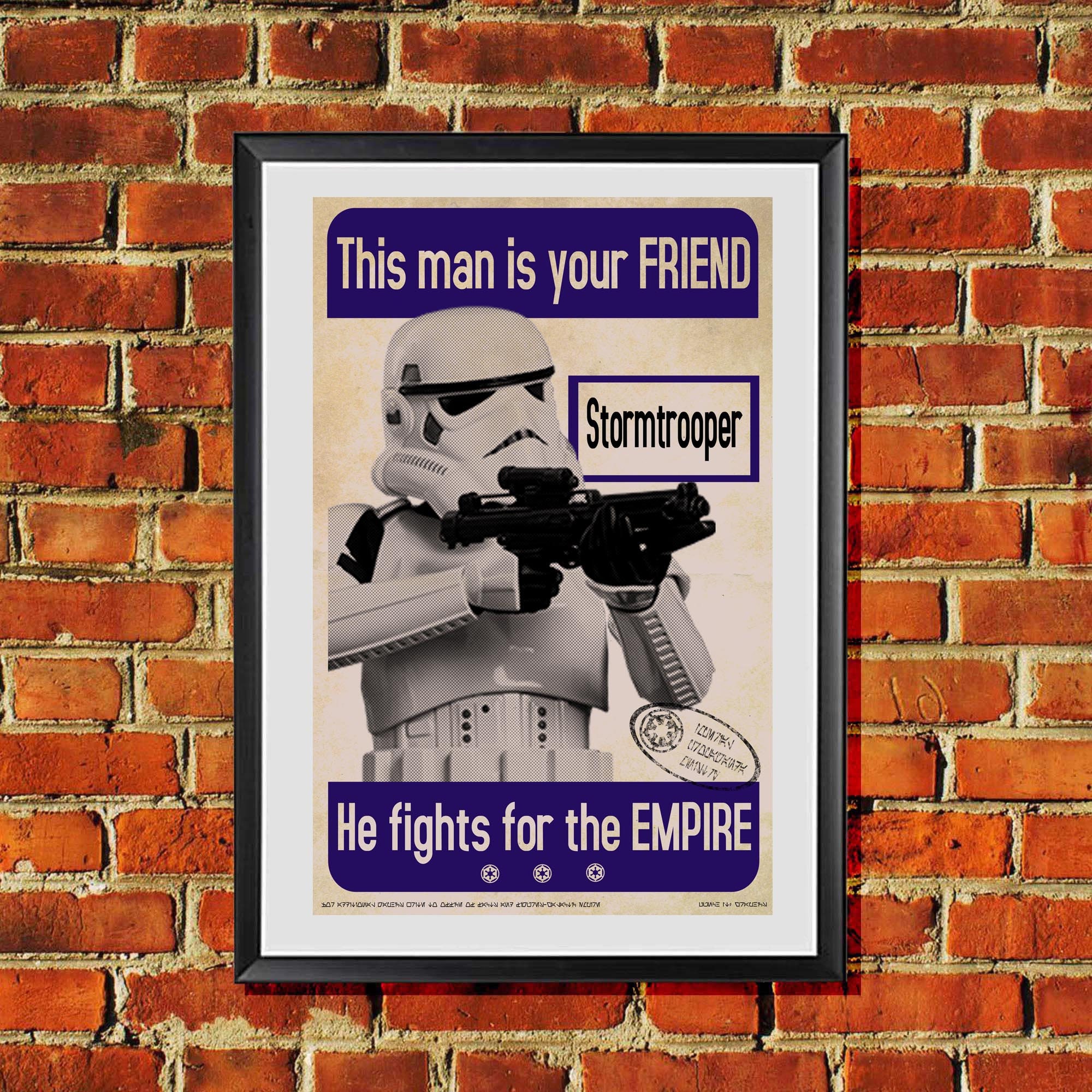 Star Wars Stormtrooper Propaganda Poster The Force Awakens | Etsy