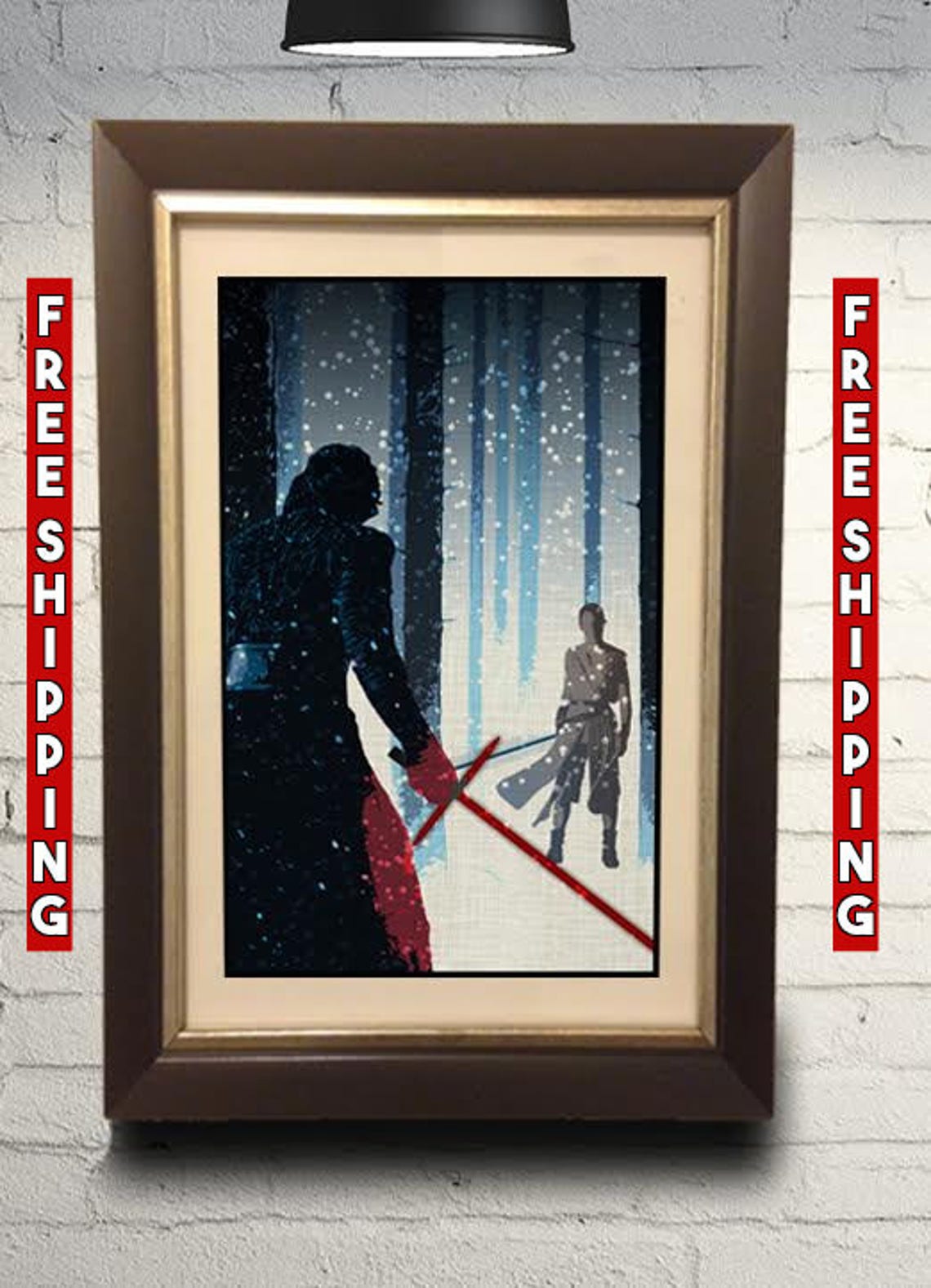 Star Wars the Force Awakens Snow Print 11 X 17 Poster Kylo Ren - Etsy