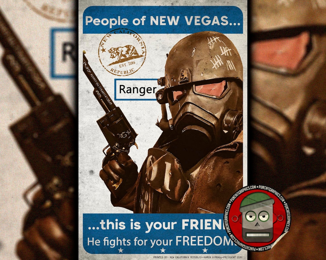 New California Republic NCR Ranger Propaganda Original Art - Etsy