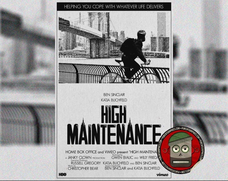 High Maintenance HBO the Guy Manhattan Style Original Artwork - Etsy