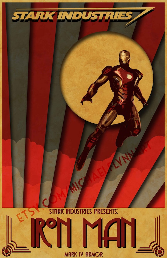 Art Deco Posters Super Hero