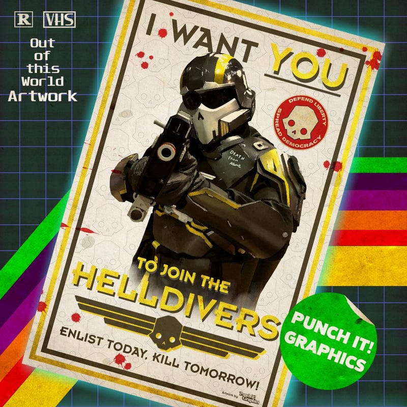 Helldivers 2 Propaganda Poster - Etsy