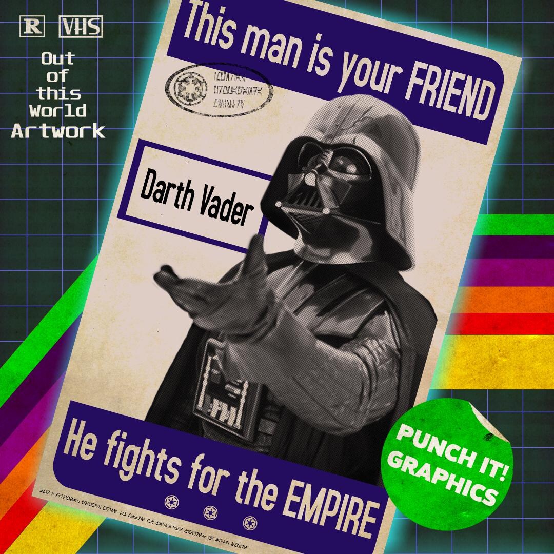 Darth Vader this Man is Your Friend WWII Propaganda Poster 11 X 17 ...