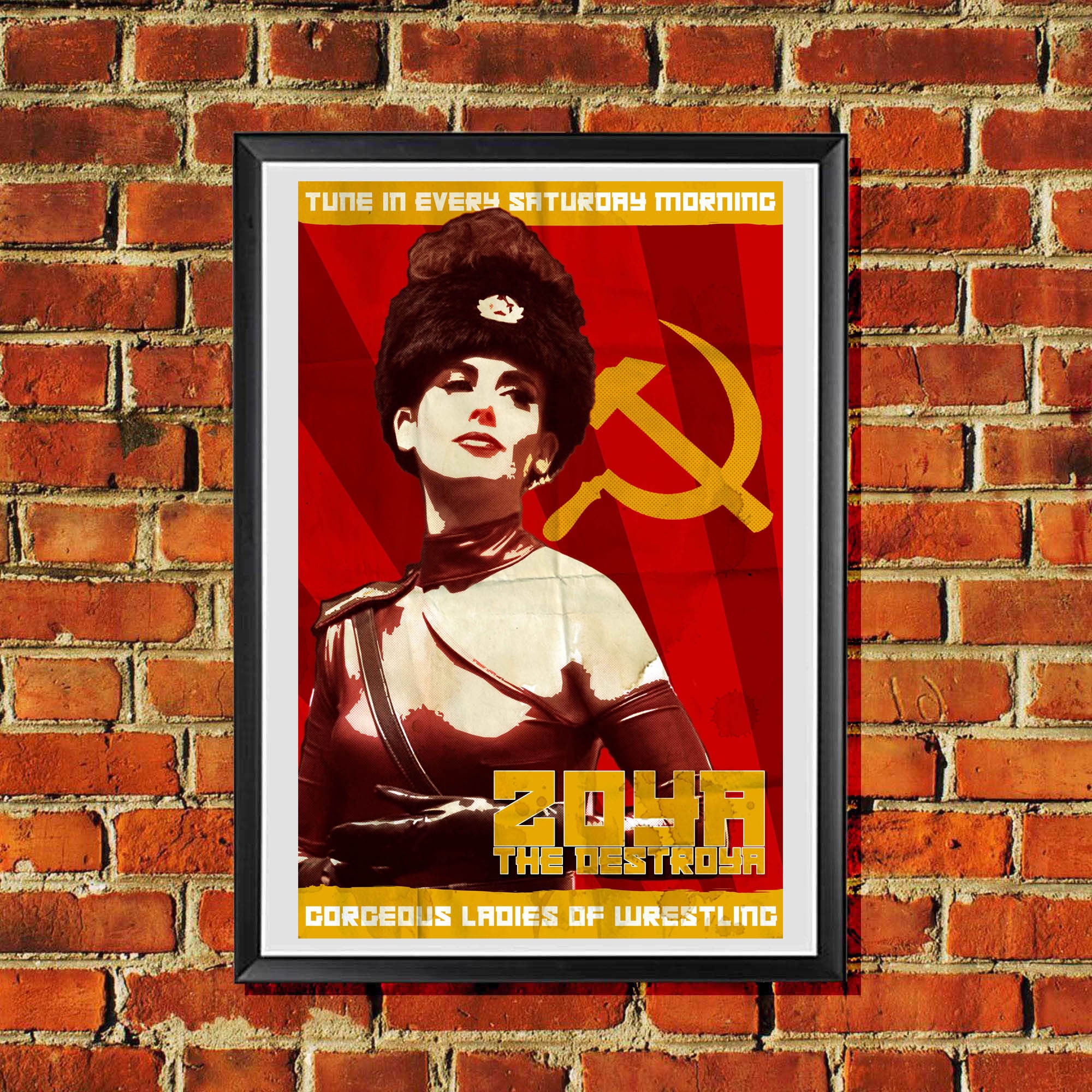 ZOYA the Destroya GLOW Wrestling Propaganda Print 11x17 | Etsy