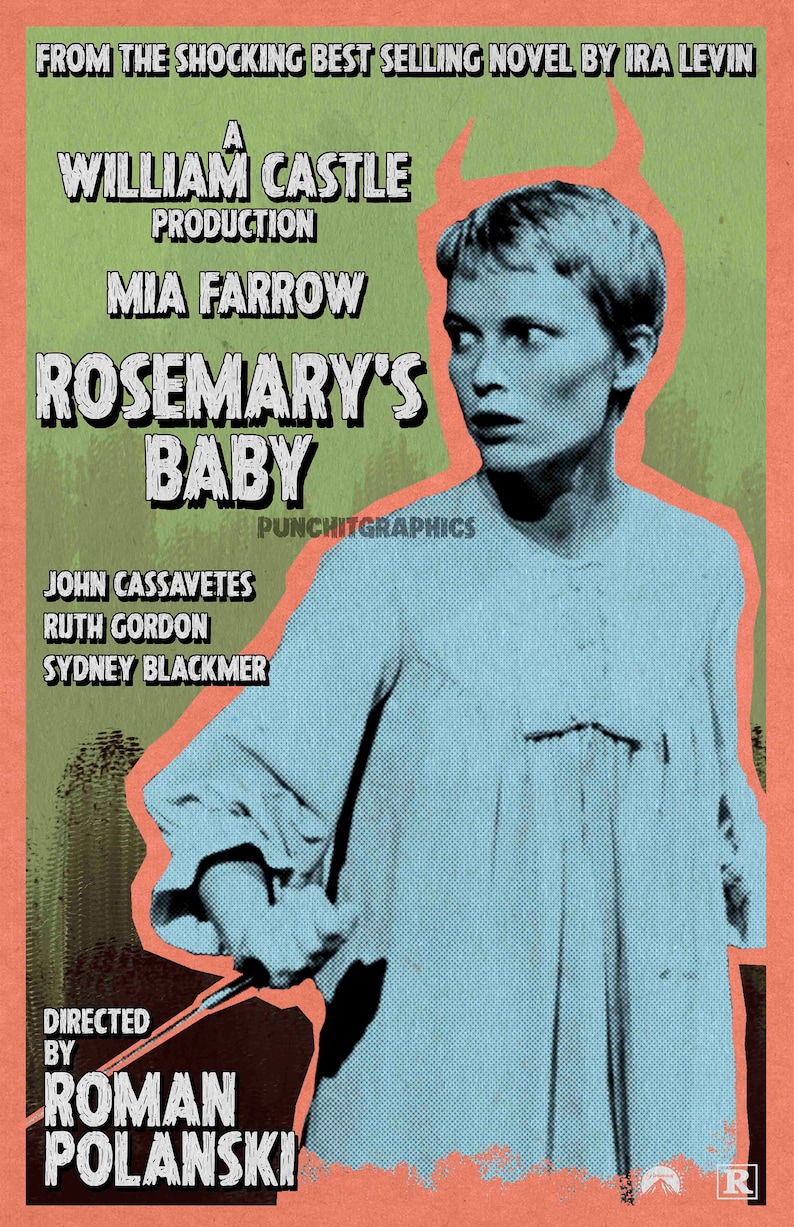 Rosemary's Baby Mia Farrow Roman Polanski Horror - Etsy