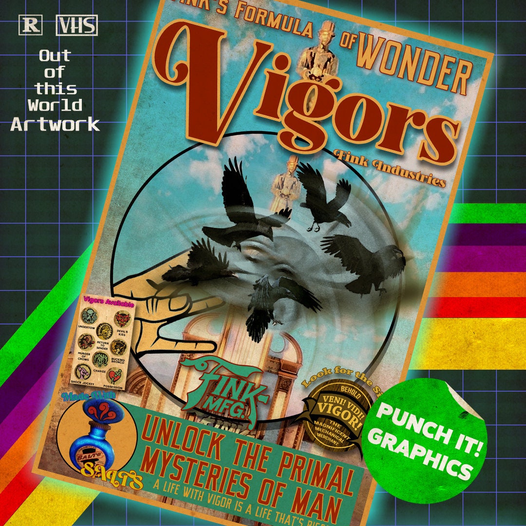 Bioshock Infinite Vigors Advertisement Rapture Vintage Style Travel ...