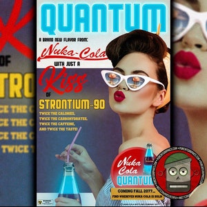 Atomic Cola Quantum Pin up Artwork 11x17 Inch Print - Etsy