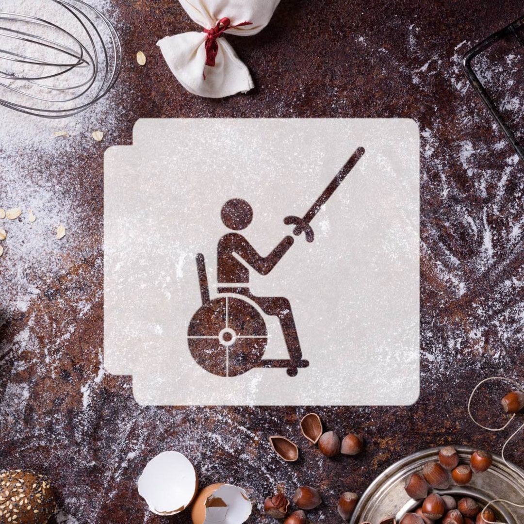 Wheelchair Fencing 783-H956 Stencil - Etsy