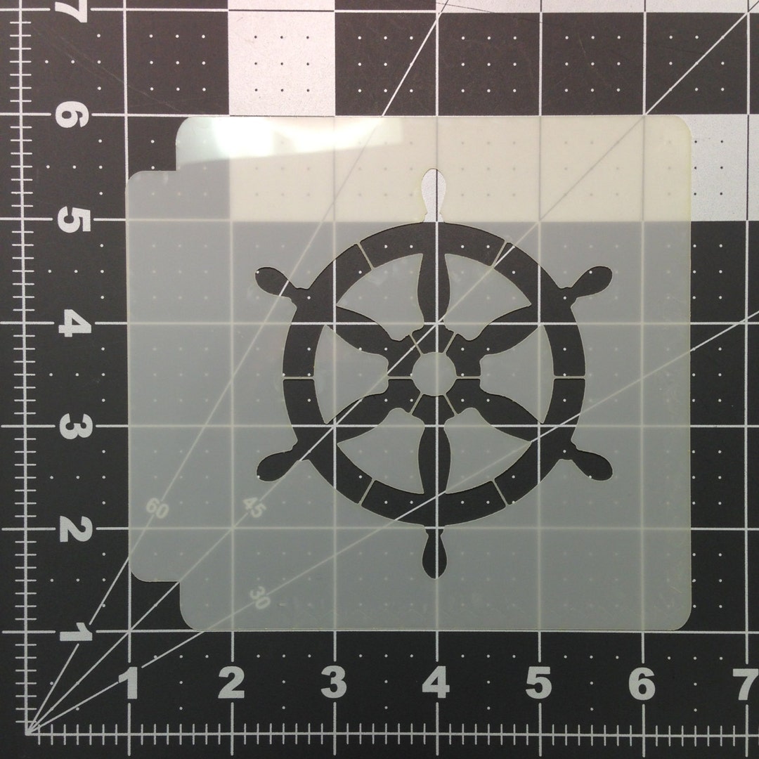 Ship Wheel 100 Stencil - Etsy