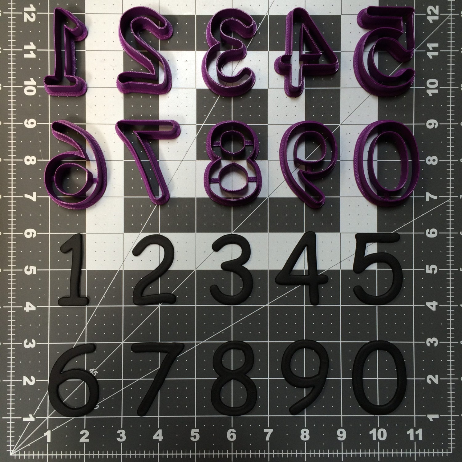 Comic Sans Font Number Cookie Cutter Full Set - Etsy