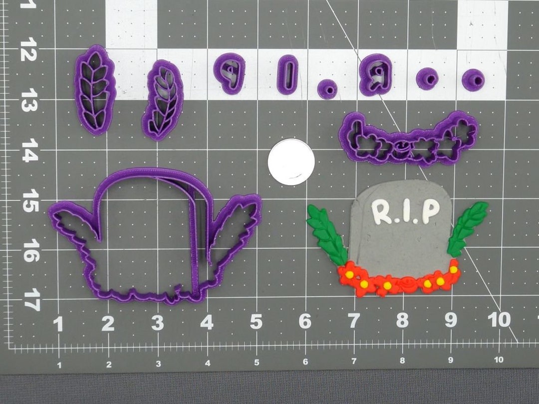 Tombstone RIP With Flowers 266-D618 Cookie Cutter Set - Etsy