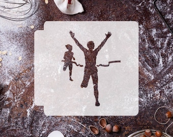 Line Background Stencil for Walls Painting, for Stamp Album ...