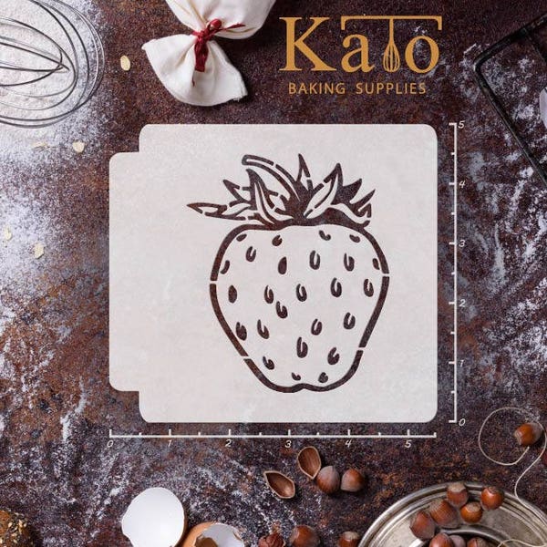 Strawberry Stencil - Etsy