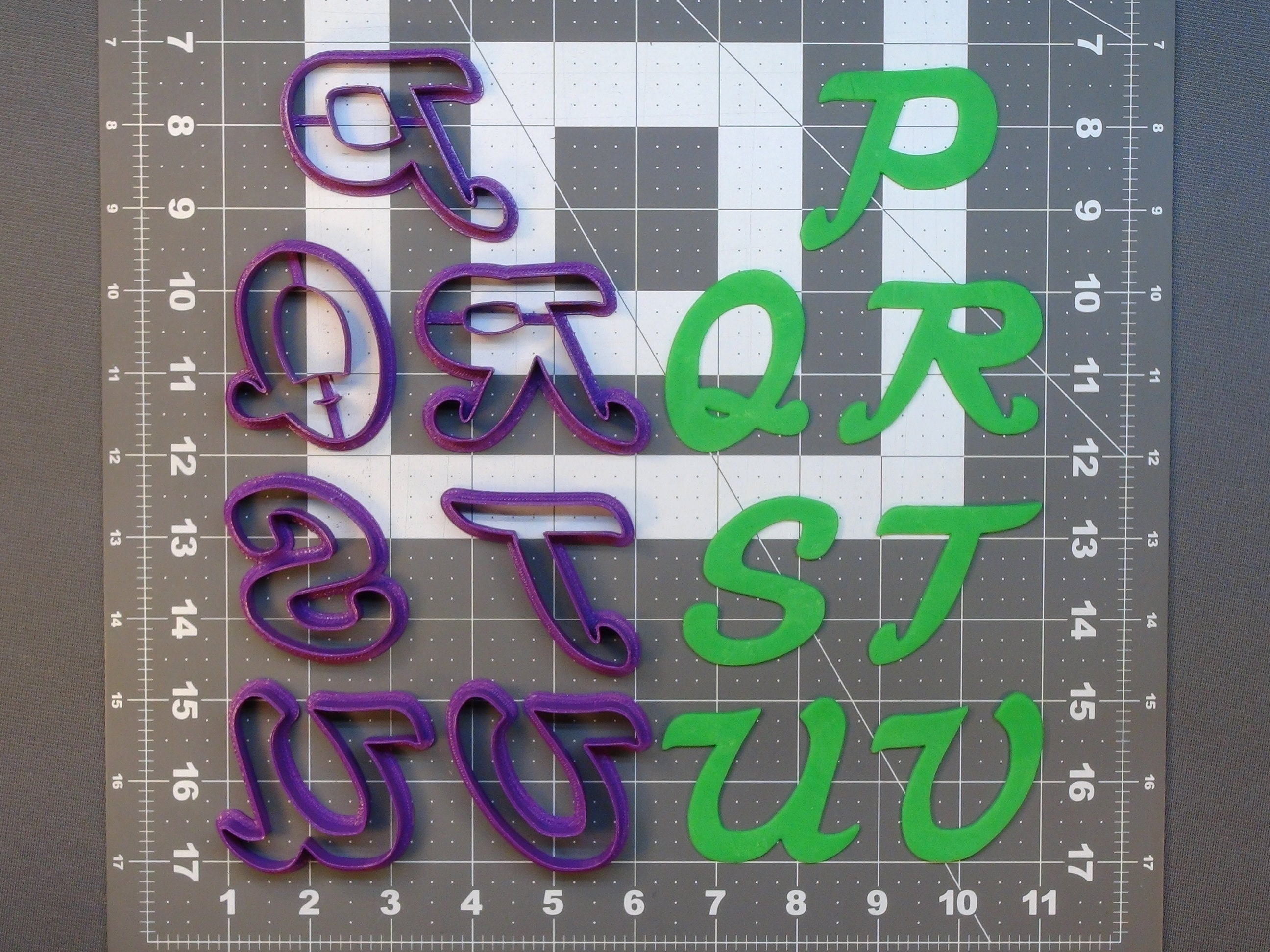 Script Font Uppercase 266-A407 Cookie Cutters - Etsy
