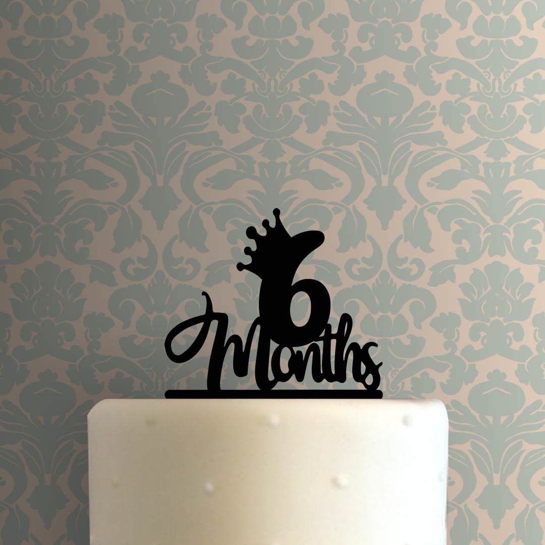 Custom Crown Month Number 225-B457 Cake Topper - Etsy